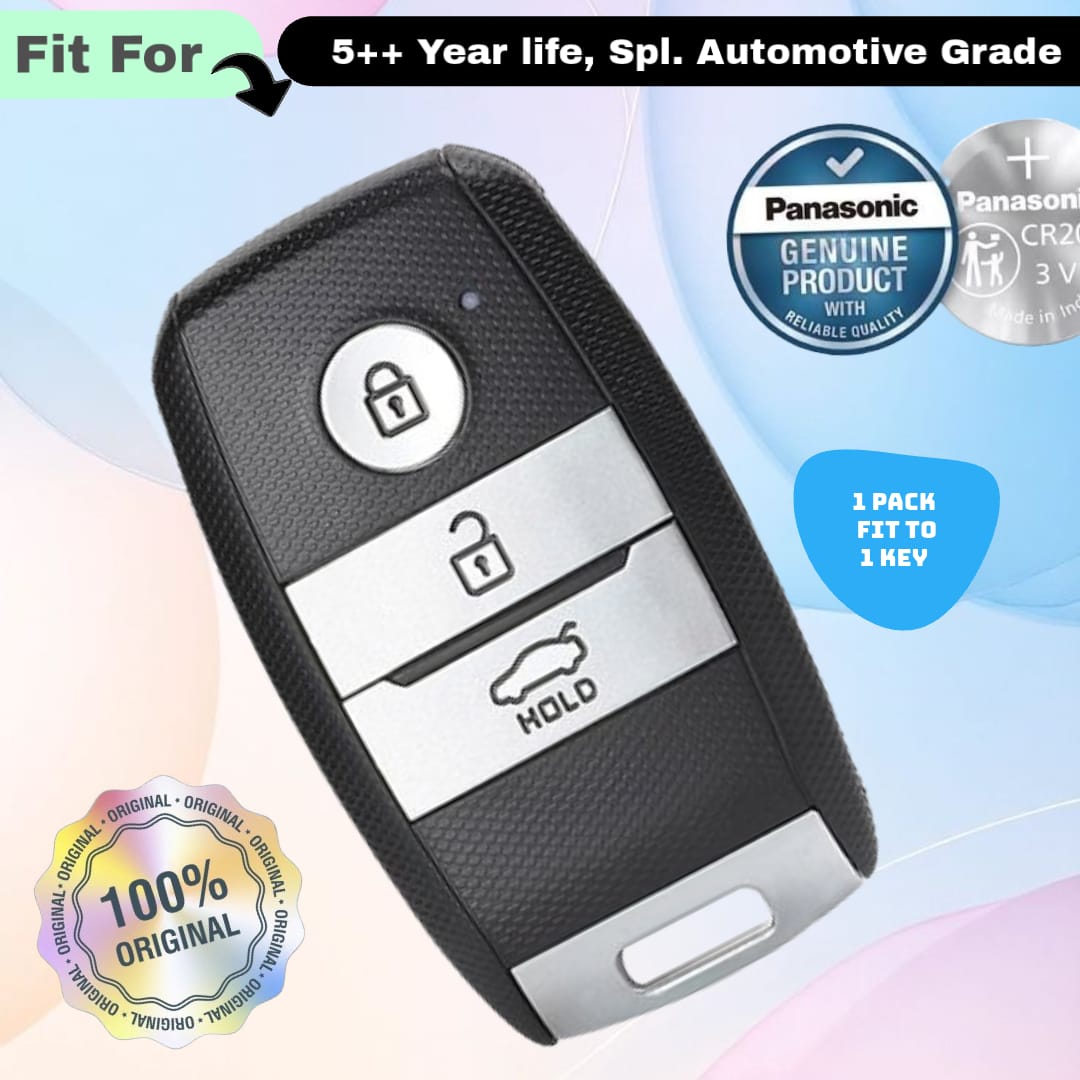 Kia 3 Button Smart Key Fob Replacement Battery - ( Pack of 1 ) – KeyKart.in